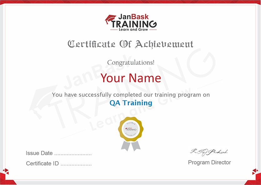 Online Qa Software Tester Training And Certification Course 